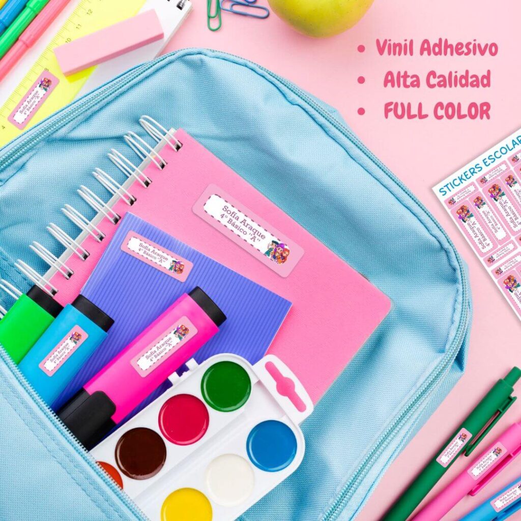 STICKERS ESCOLARES PERSONALIZADOS - Más Plotter